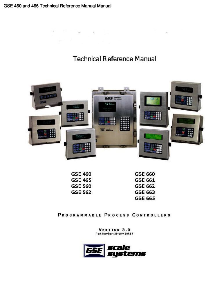 GSE 460 and 465 Technical Reference Manual manual PDF - The Checkout ...