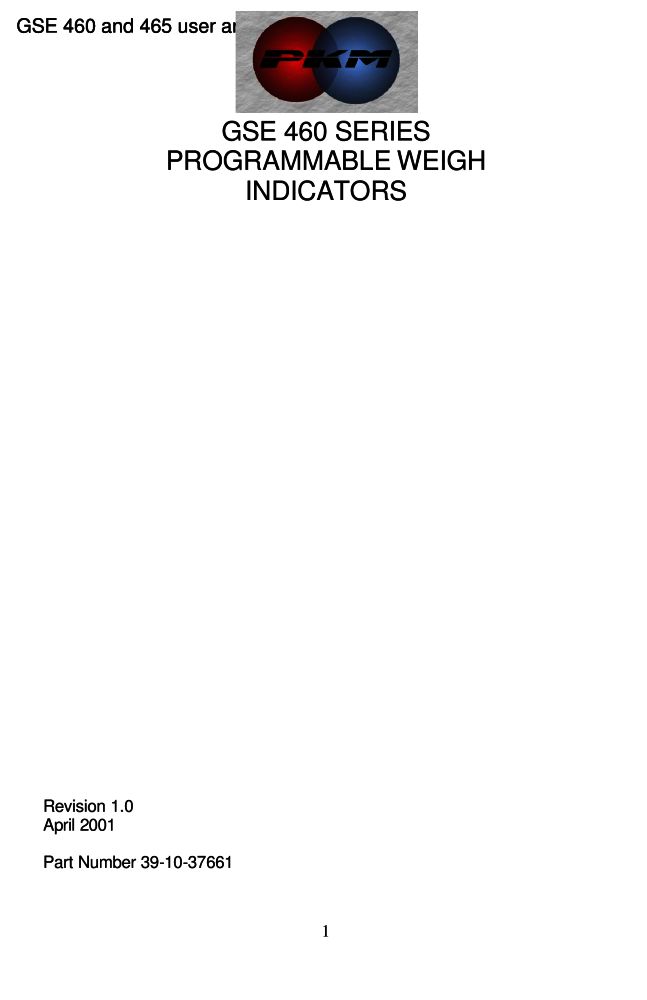 GSE 460 and 465 user and calibration manual PDF - The Checkout Tech - Store