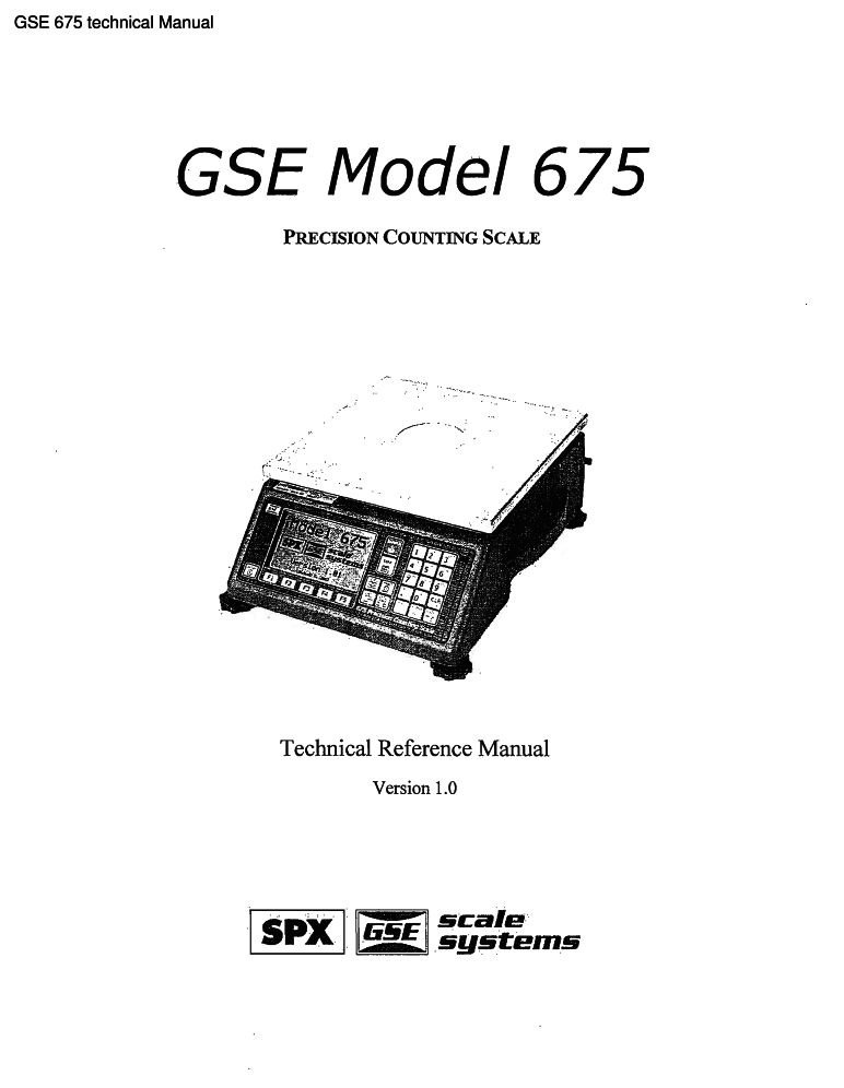 GSE 675 technical manual PDF - The Checkout Tech - Store