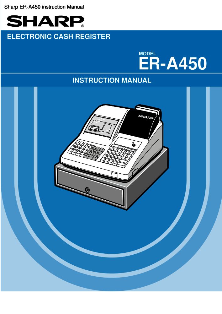 Sharp ER-A450 instruction manual PDF - The Checkout Tech - Store