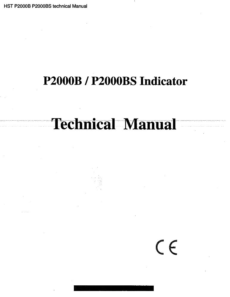 HST P2000B P2000BS technical manual PDF - The Checkout Tech - Store