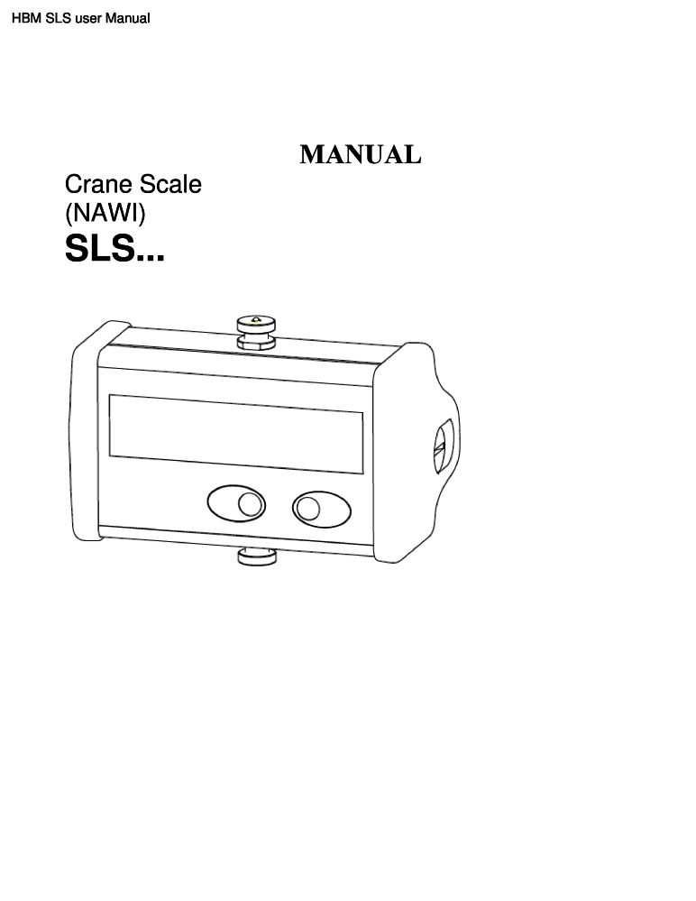 HBM SLS user manual PDF - The Checkout Tech - Store